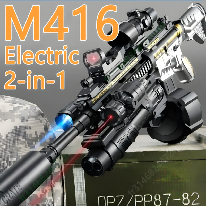 Gel Blaster M416 High-speed with Continuous Engine "Patriot Thunder" Red - Toy Gun Shop